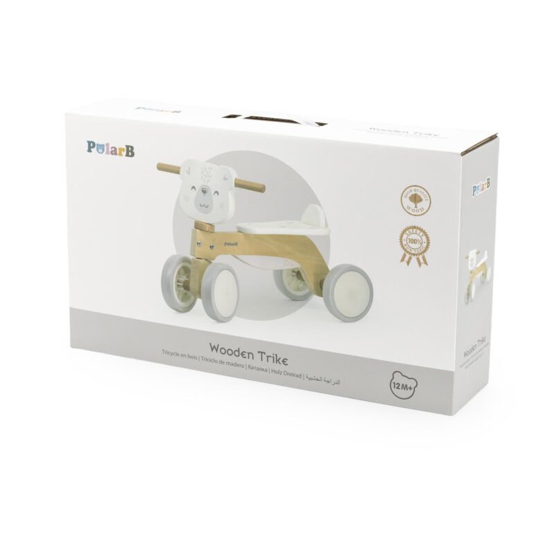 Viga PolarB 44239 Drvena guralica Polarni medo (1) - Cool Toys